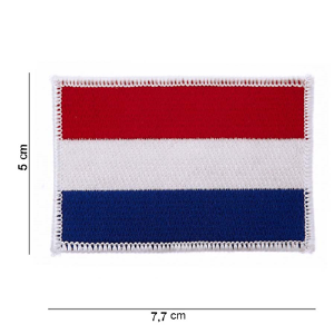 Embleem stof vlag Holland klein